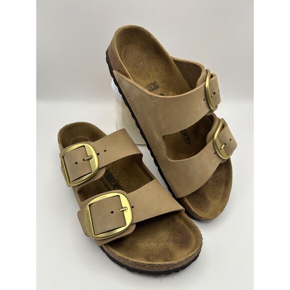 Birkenstock | Shoes | Birkenstock Arizona Sandals Sandcastle With Gold ...